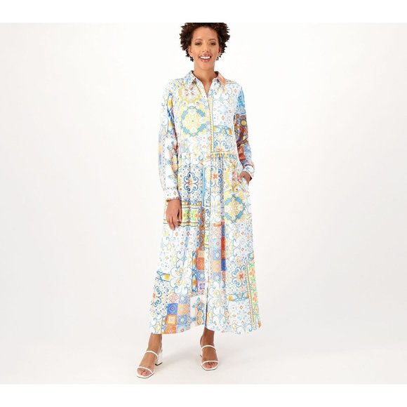 Tolani | Dresses | Tolani Dress Long Sleeve Knit Pockets Blue | Poshmark